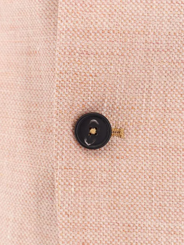 Tagliatore Single-breasted Linen And Virgin Wool Blazer