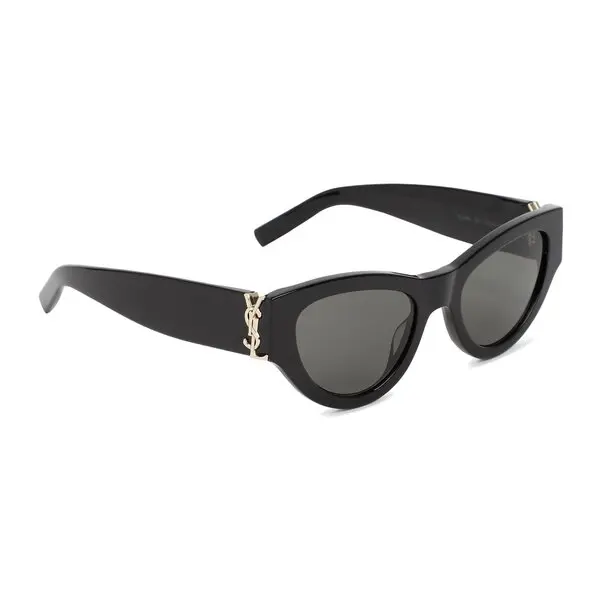 Saint Laurent Monogrammed Sunglasses - Black