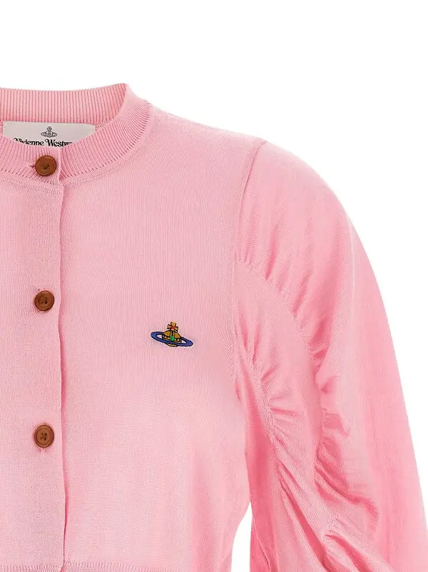 VIVIENNE WESTWOOD Eli Cropped Cardigan - Pink