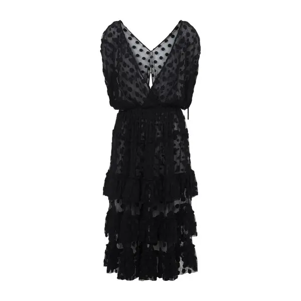 Dries Van Noten Dally Midi Dress - Black