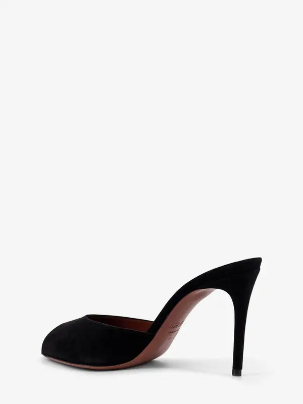 Paris Texas Vera Suede Sandals - Black