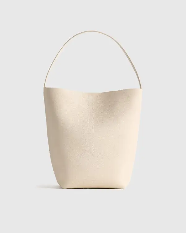 Quince Penelope Large Shoulder Bag - Soft Ivory