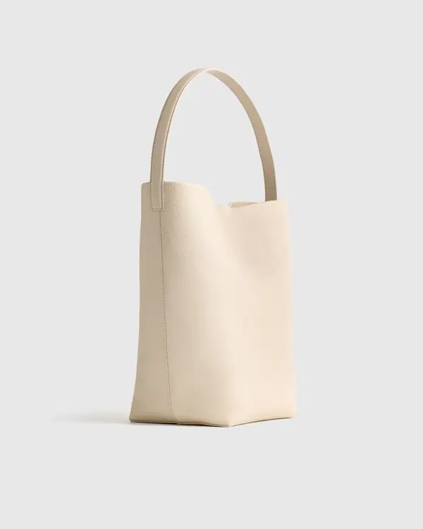 Quince Penelope Large Shoulder Bag - Soft Ivory