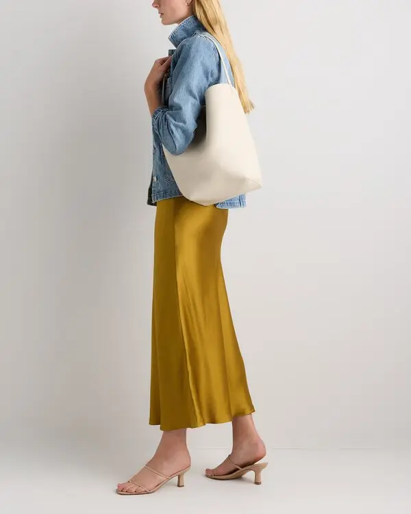 Quince Penelope Large Shoulder Bag - Soft Ivory