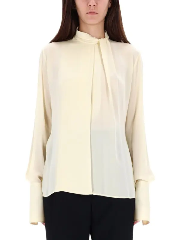 TOM FORD Silk Georgette Blouse - Cream