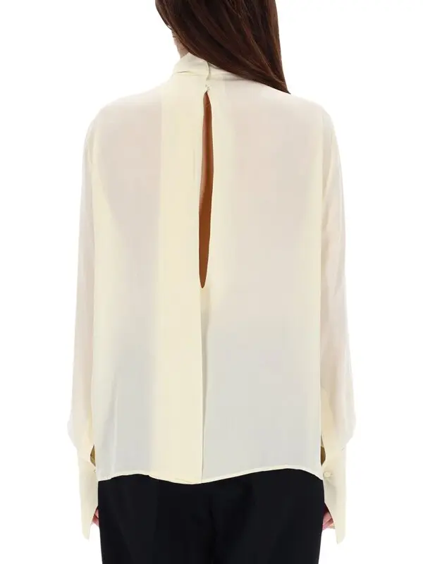 TOM FORD Silk Georgette Blouse - Cream