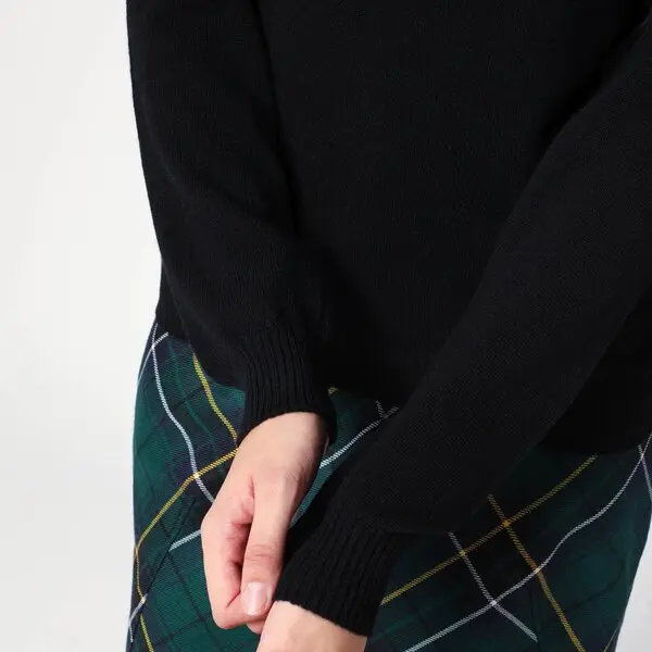 Moschino Wool Turtleneck Sweater With Crossed Details