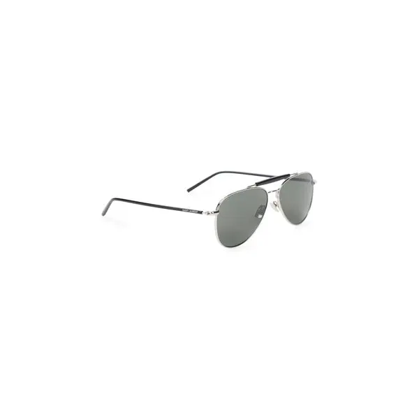 Saint Laurent Metal Aviator Sunglasses - Silver