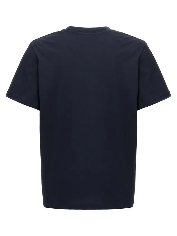 A.p.c. Vpc Cotton Crewneck T-shirt With Flocked Logo - Blue