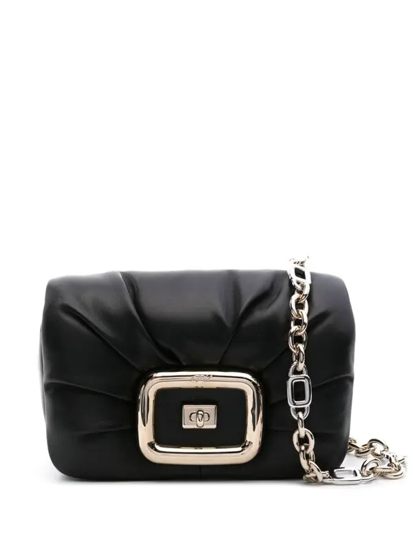 ROGER VIVIER Viv Choc Mini Leather Crossbody Bag - Multicolor
