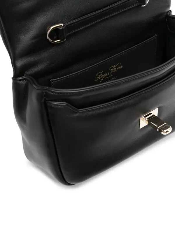 ROGER VIVIER Viv Choc Mini Leather Crossbody Bag