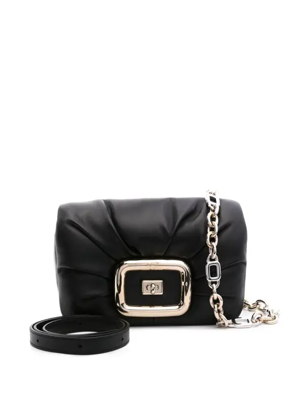 ROGER VIVIER Viv Choc Mini Leather Crossbody Bag
