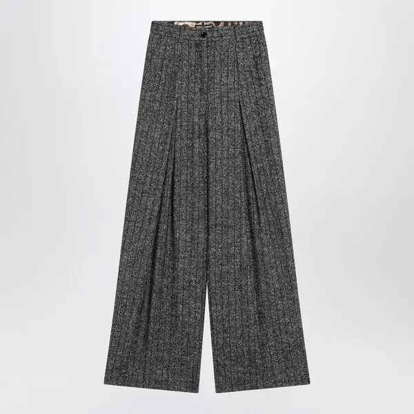 Dolce & Gabbana Wide Leg Striped Trousers