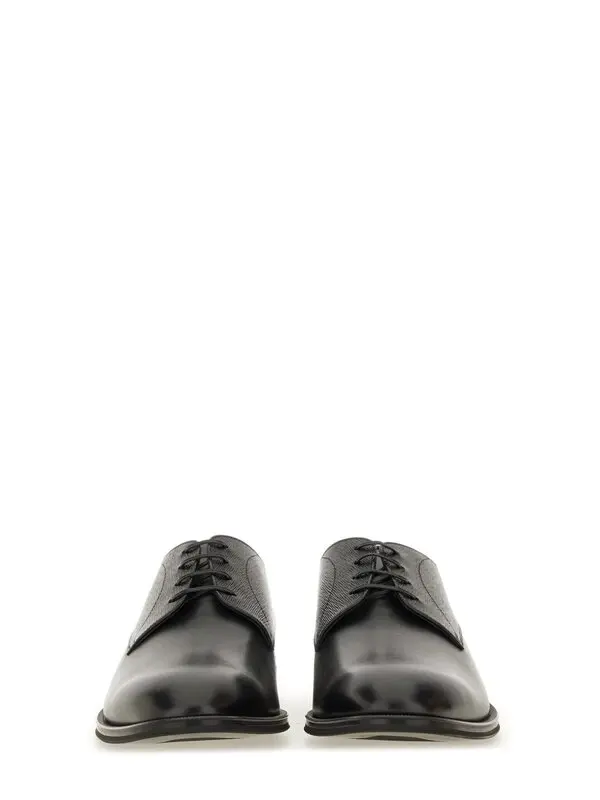 BOSS Leather Derby Lace-up Shoes