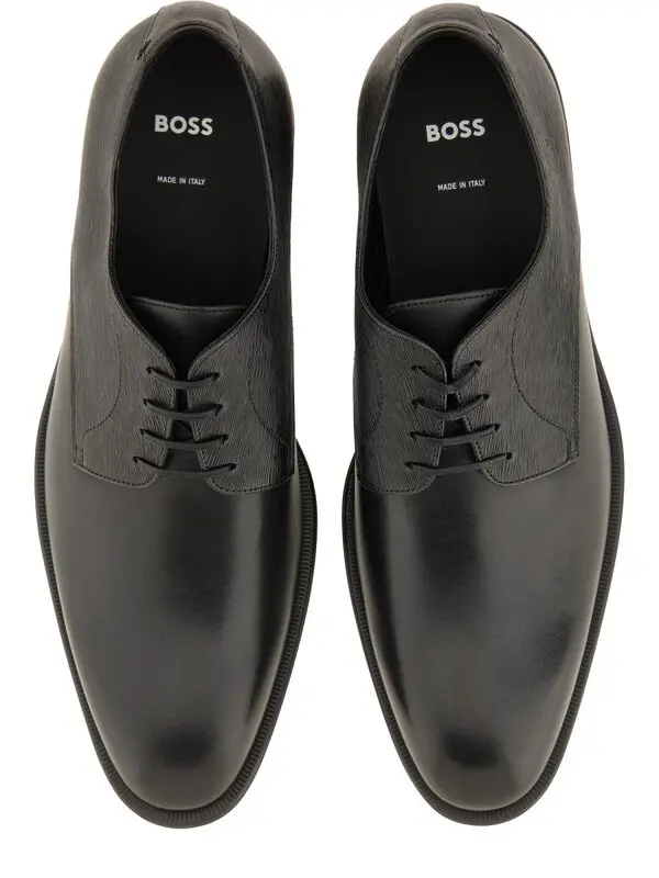 BOSS Leather Derby Lace-up Shoes