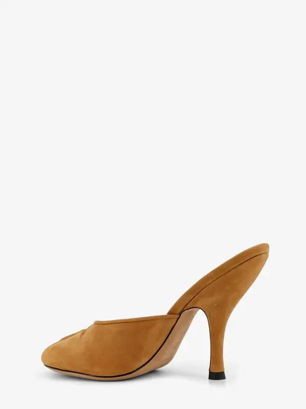 JUDE Suede Date Mule Sandals - Tan