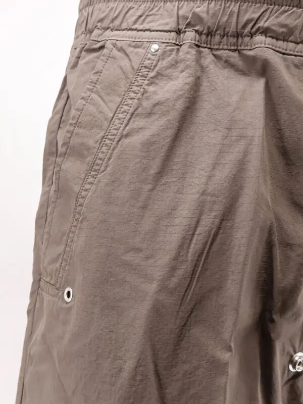 Rick Owens Wide Leg Cotton Trousers - Gray