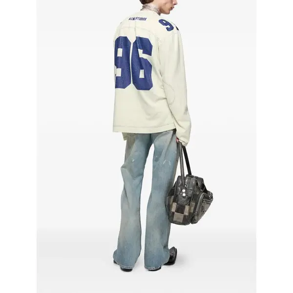 Acne Studios Cotton Jersey Sweatshirt With Number Print