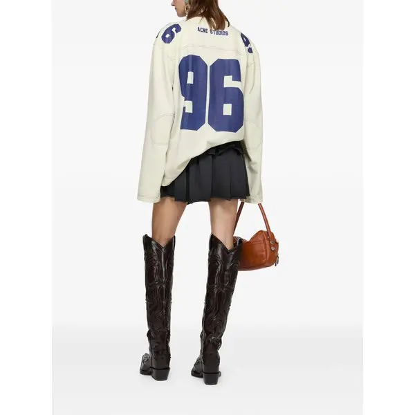 Acne Studios Cotton Jersey Sweatshirt With Number Print