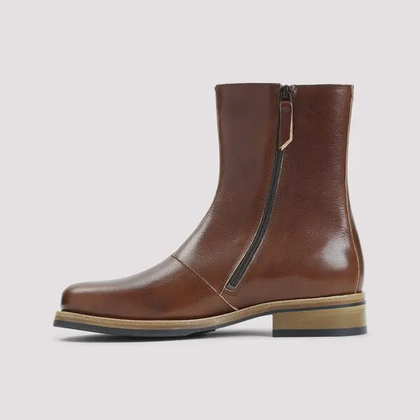 Our Legacy Camion Boots Leather Zip-up Ankle Boots