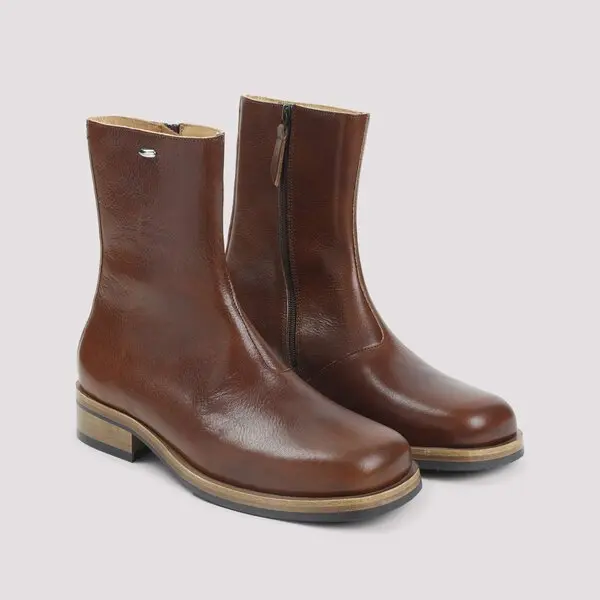 Our Legacy Camion Boots Leather Zip-up Ankle Boots