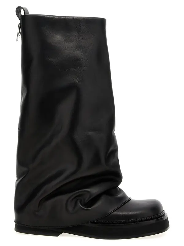 Attico Robin Combat Boots - Black