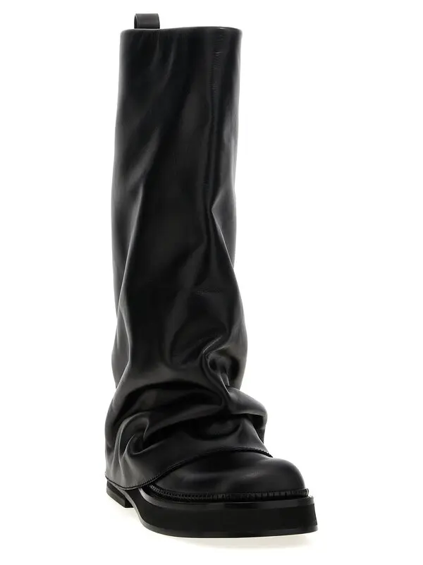 Attico Robin Combat Boots - Black