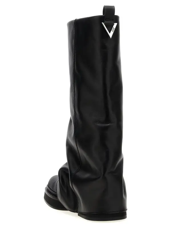 Attico Robin Combat Boots - Black