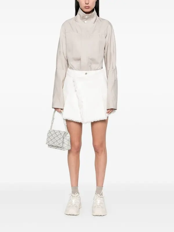Sacai Pleated Fringed Shorts