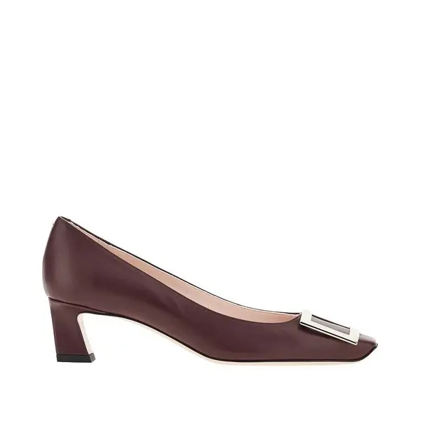 ROGER VIVIER Trompette Leather Pumps - Red