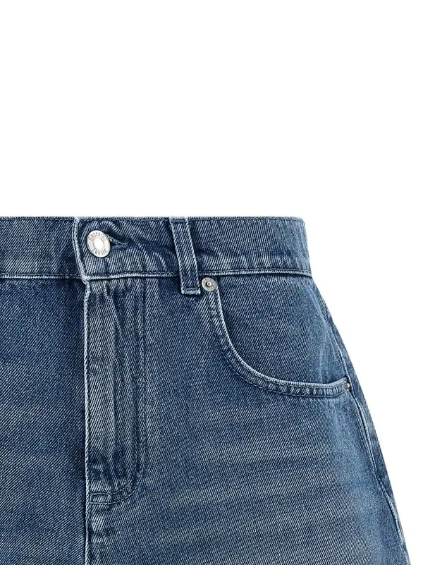 Moschino Heart Detail Denim Shorts