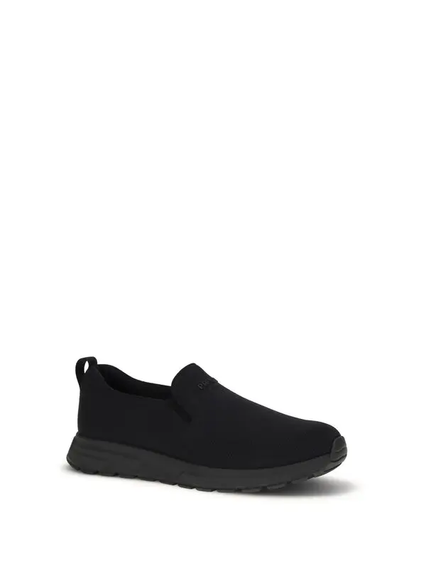 Prada Jersey Slip-on Sneakers - Black