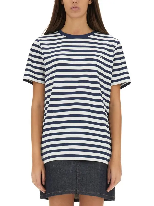 A.p.c. Striped T-shirt - Blue