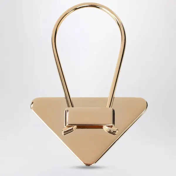 Prada Enamelled Metal Key Ring - Black