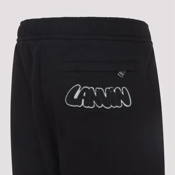 LANVIN Embroidered Logo Pants