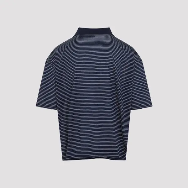 Ami Striped Boxy Fit Polo