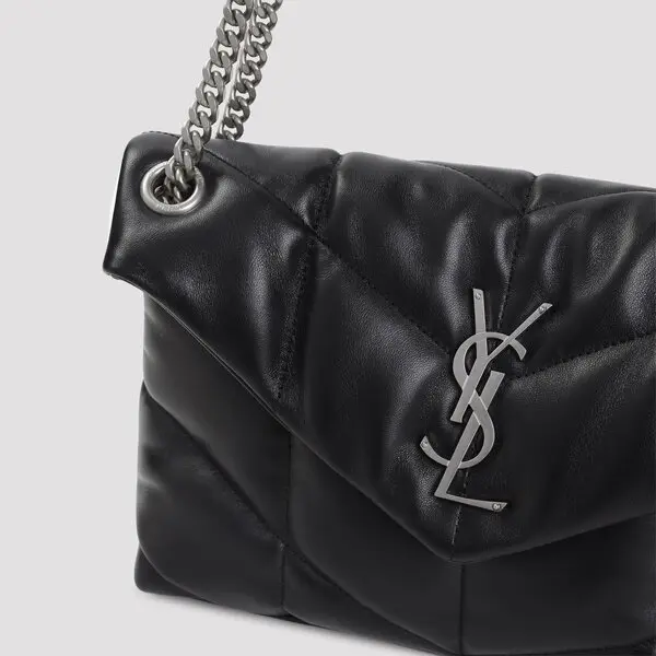 Saint Laurent Puffer Handbag - Black