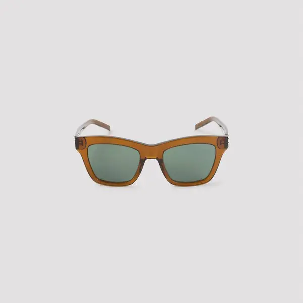 Saint Laurent Square Acetate Sunglasses - Brown