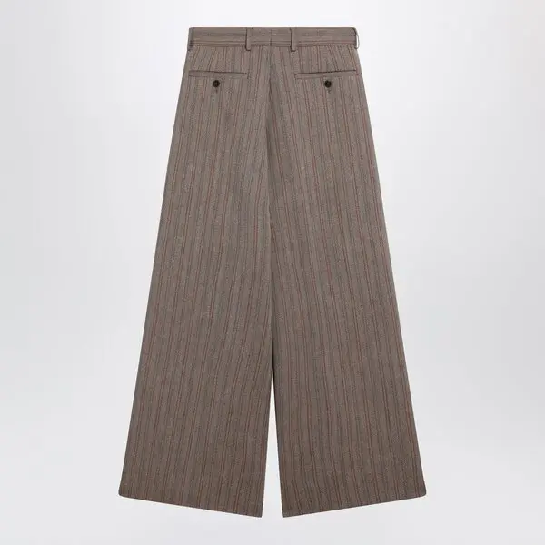 Dries Van Noten Wide-leg Pinstripe Wool Trousers