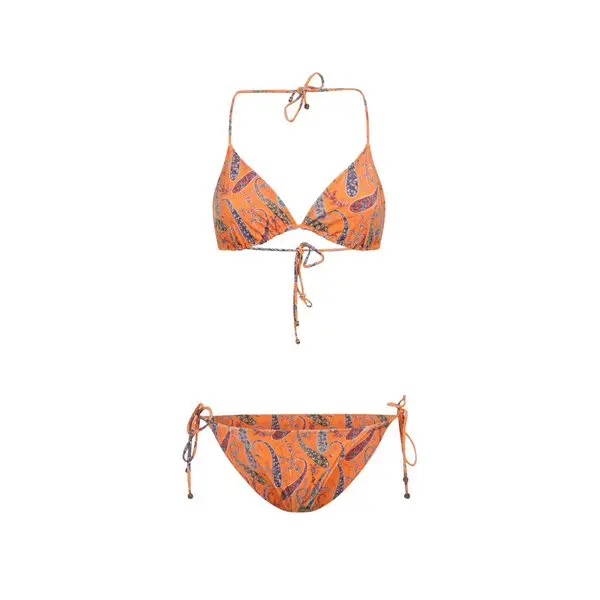 Etro Paisley Print Triangle Bikini - Multicolor