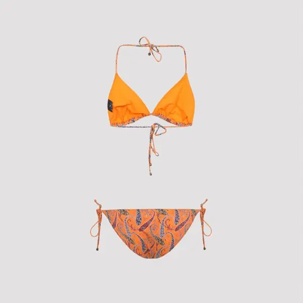 Etro Paisley Print Triangle Bikini - Multicolor
