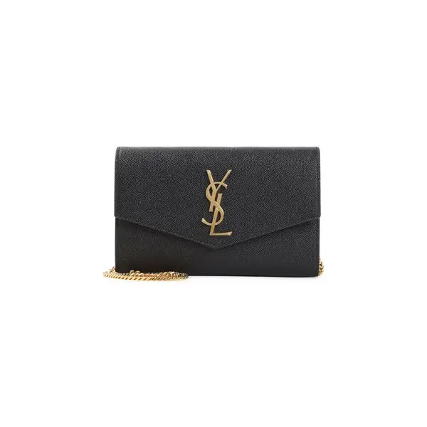 Saint Laurent Uptown Chain Wallet - Black