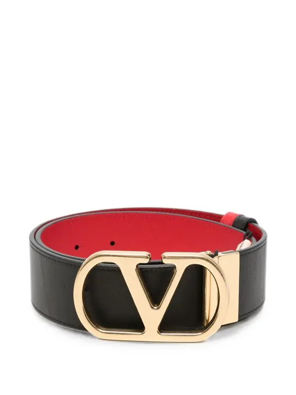Valentino Garavani Vlogo Signature Leather Belt - Multicolor