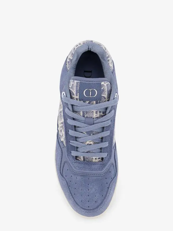 Dior B27 Uptown Oblique Jacquard Fabric And Suede Sneakers - Multicolor