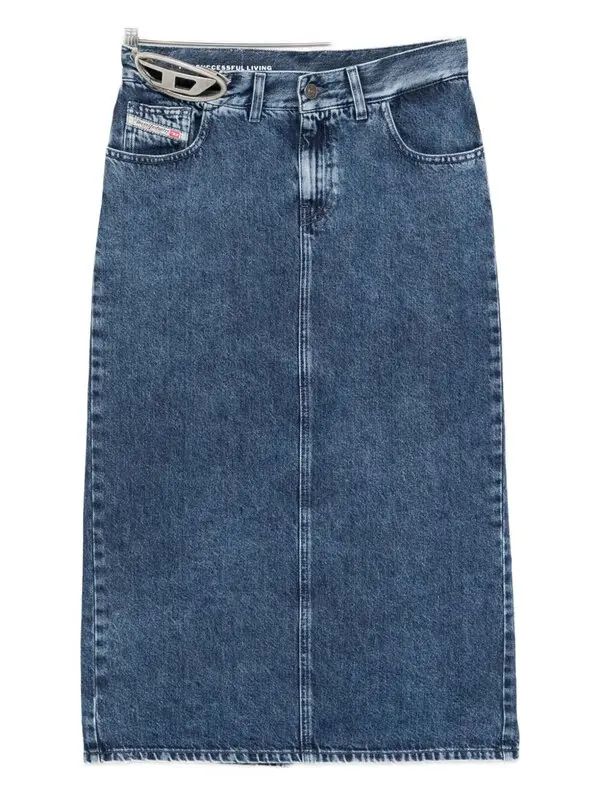 DIESEL® Denim Midi Skirt - Multicolor