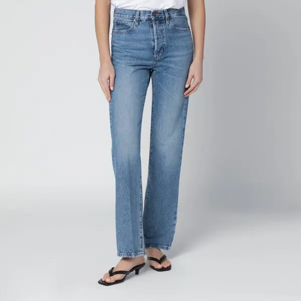 FRAME Light Washed Cotton Denim Jeans