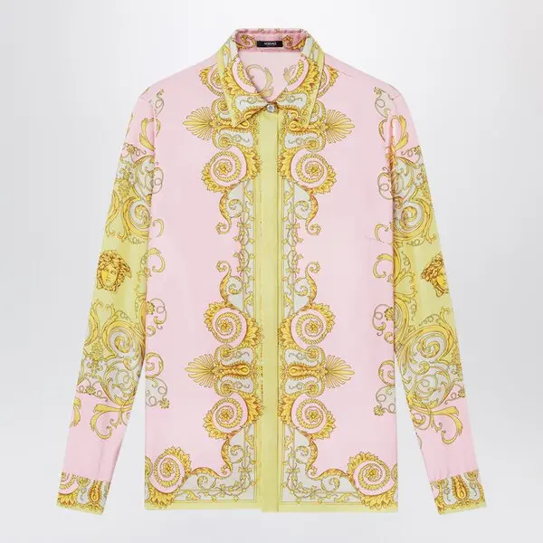 Versace Printed Silk Twill Shirt