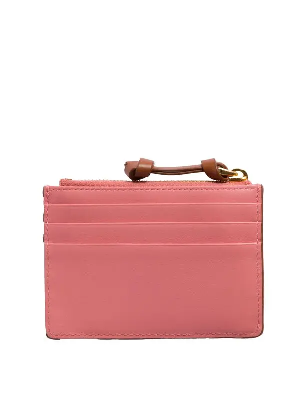 Miu Miu Leather Card Holder With Removable Key Ring