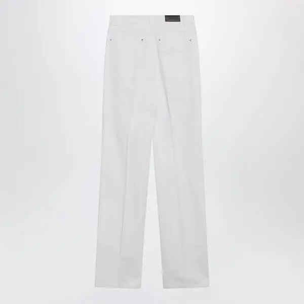 LEMAIRE High-waisted Straight-leg Jeans - White
