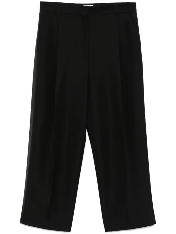 TOTEME Black Recycled Polyester Blend Trousers
